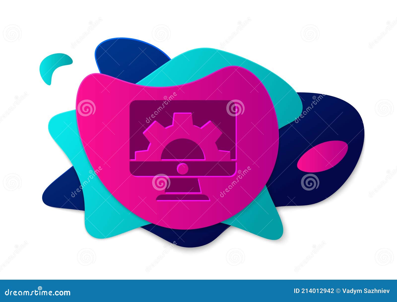 Color Software, Web Development, Programming Concept Icon Isolated on ...