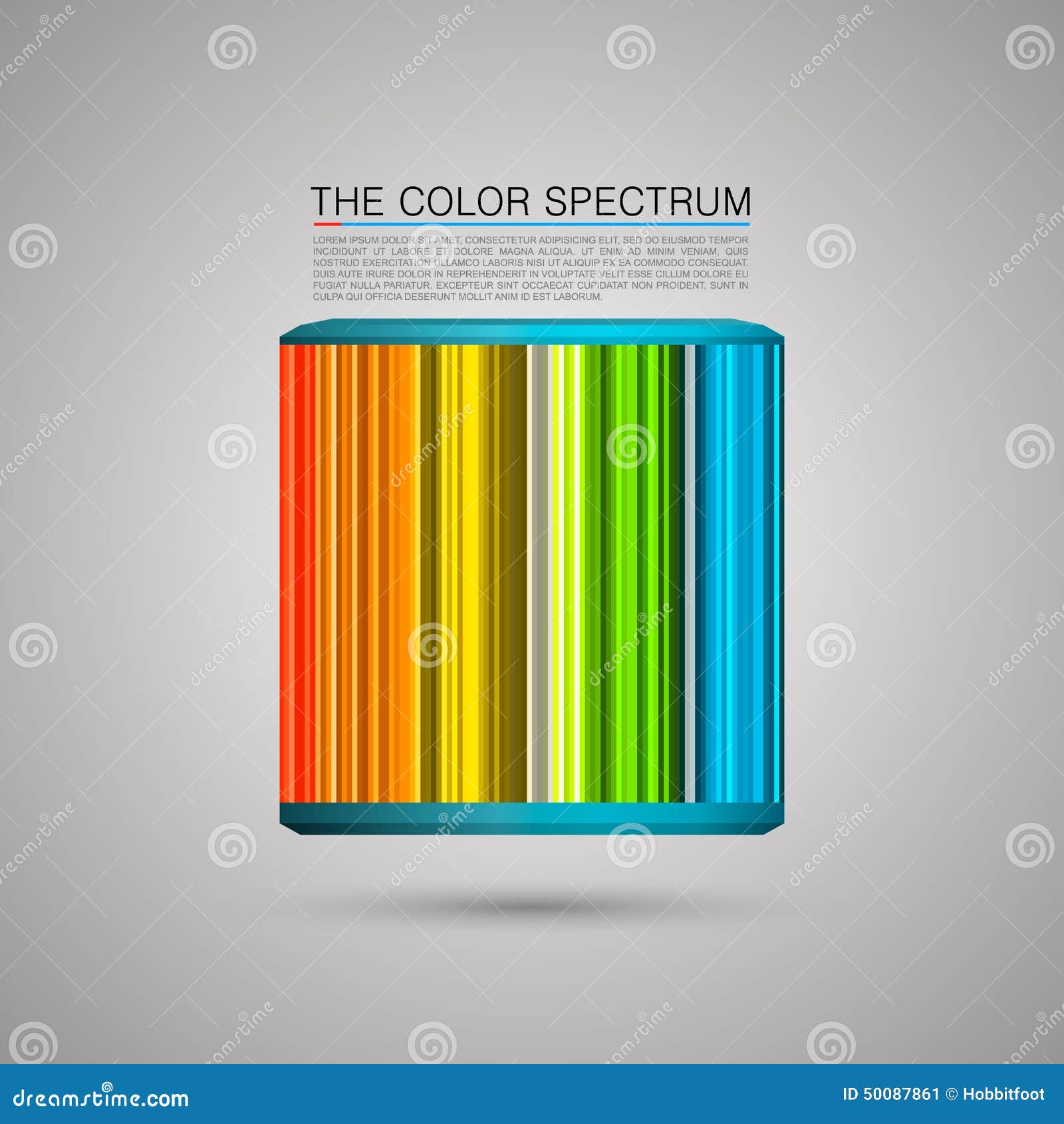 The Color Spectrum. Vector Illustration Stock Vector - Illustration of ...