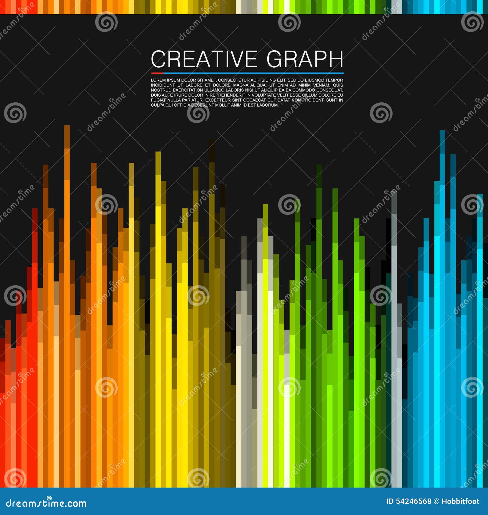 The Color Spectrum. Vector Illustration Stock Vector - Illustration of ...