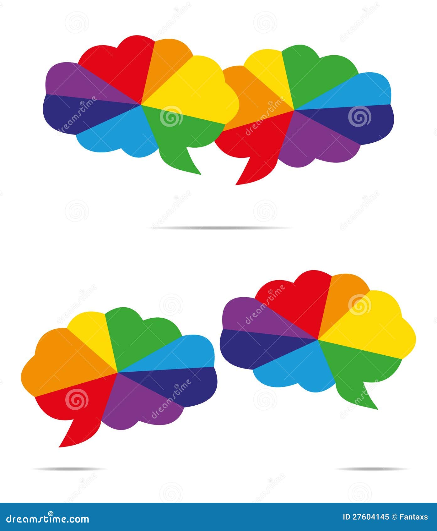 Color speech bubble stock vector. Illustration of blue - 27604145