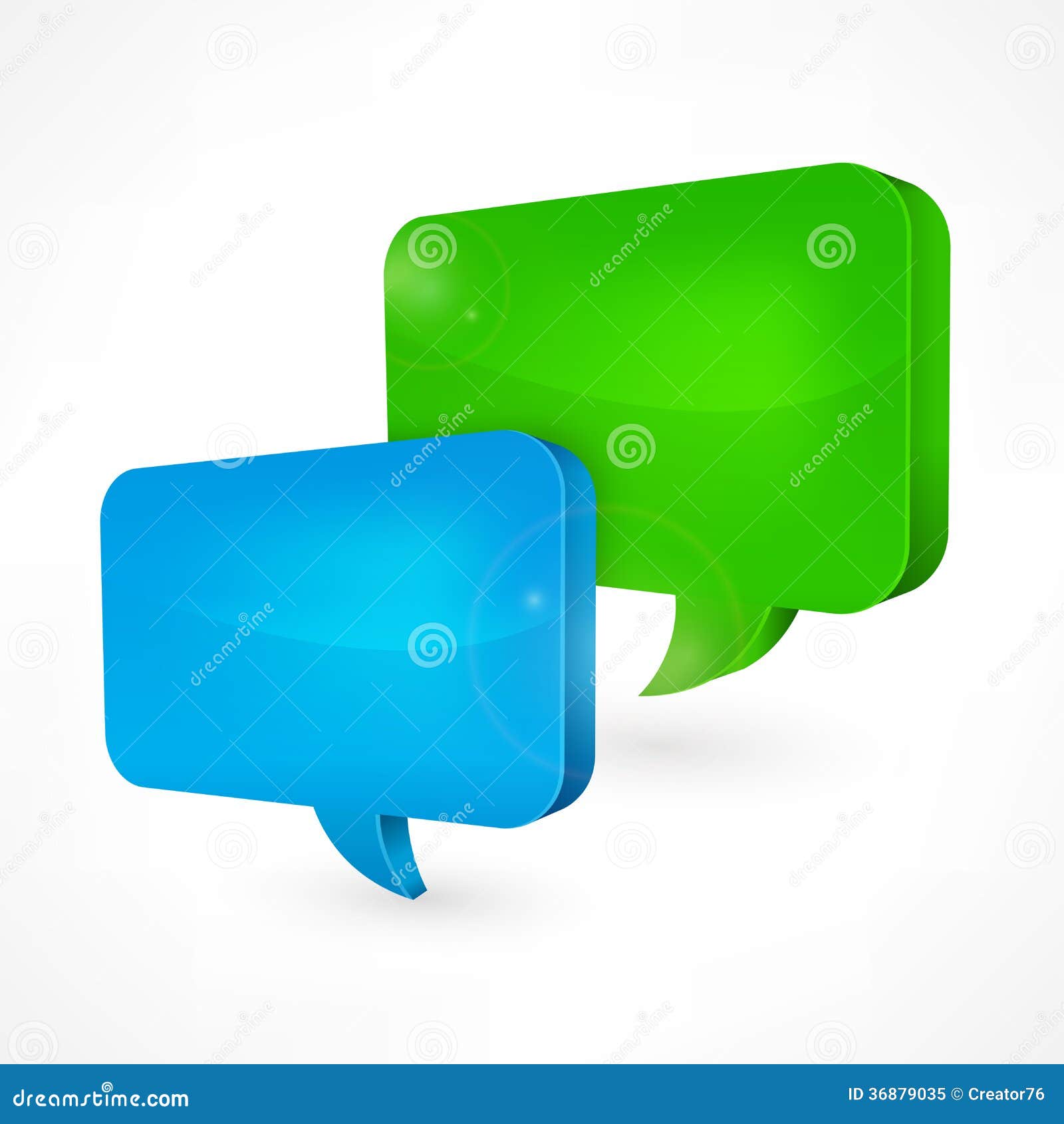 Color speech bubbles stock vector. Illustration of emblem - 36879035