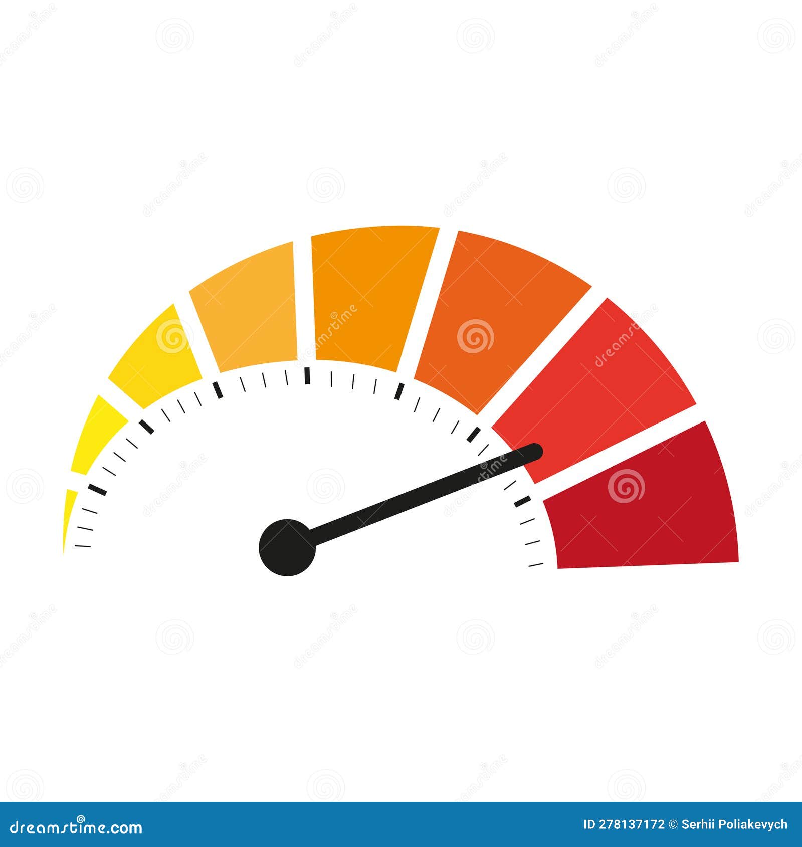 Two Color Speedometer Vector Icon From Customer Service Concept ...