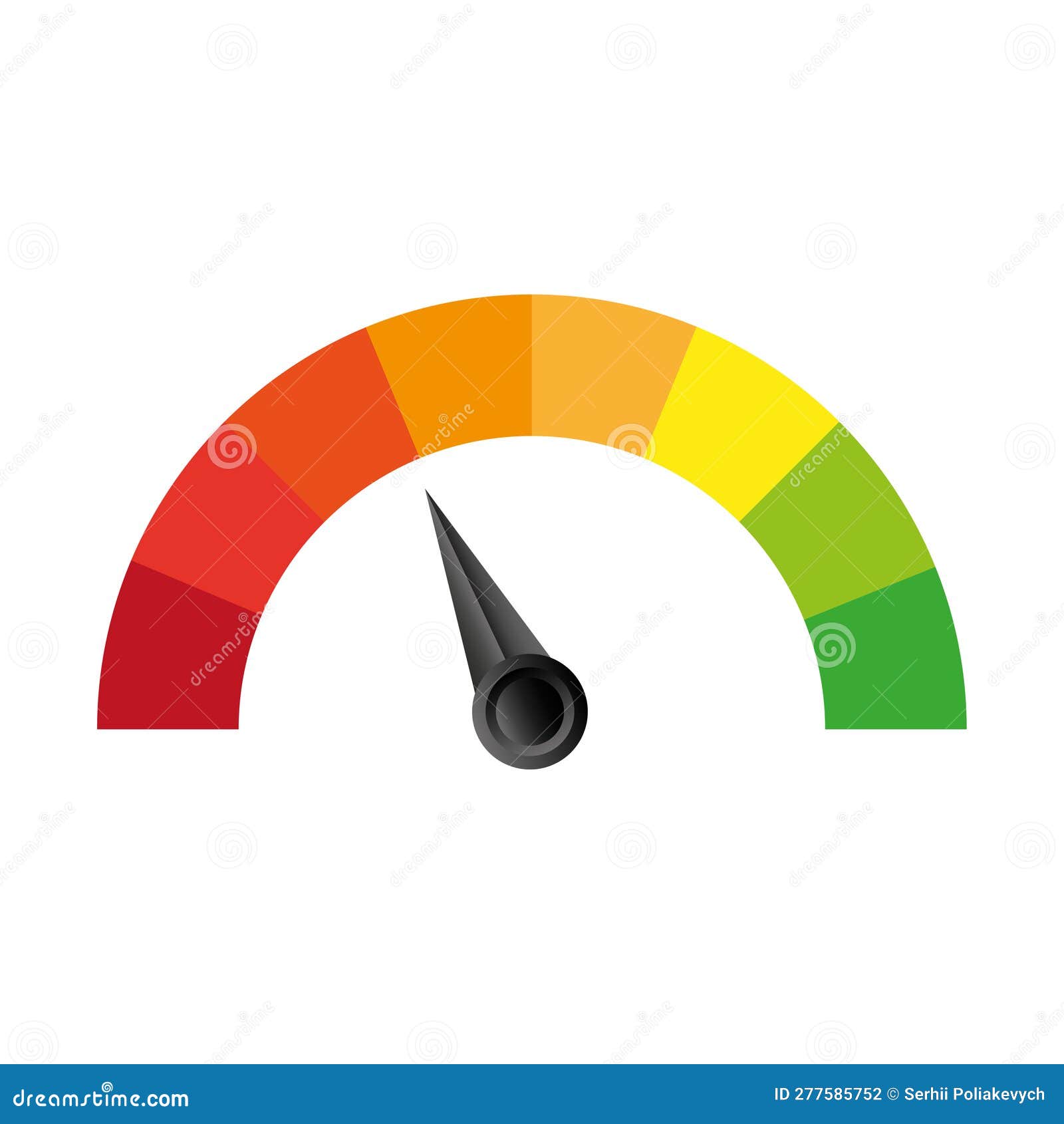 Color Speedometer. Time Icon Set. Vector Illustration Stock Vector ...