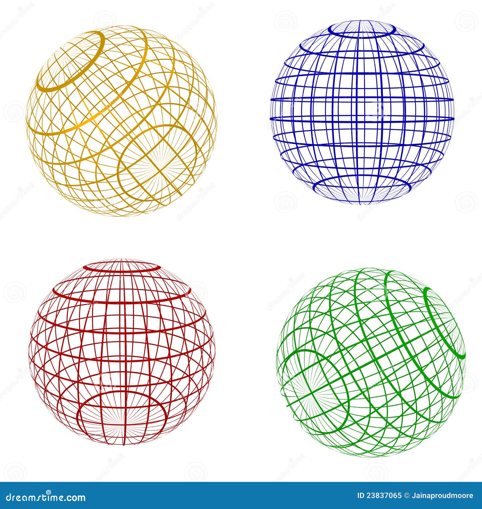 Color Sphere, Symbol of Planet Stock Illustration - Illustration of ...