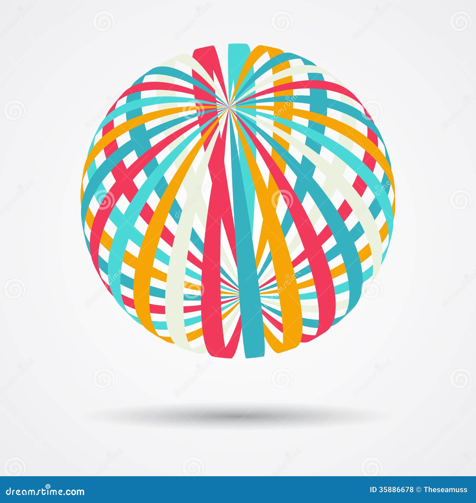 Color spheres set stock vector. Illustration of sign - 35886678