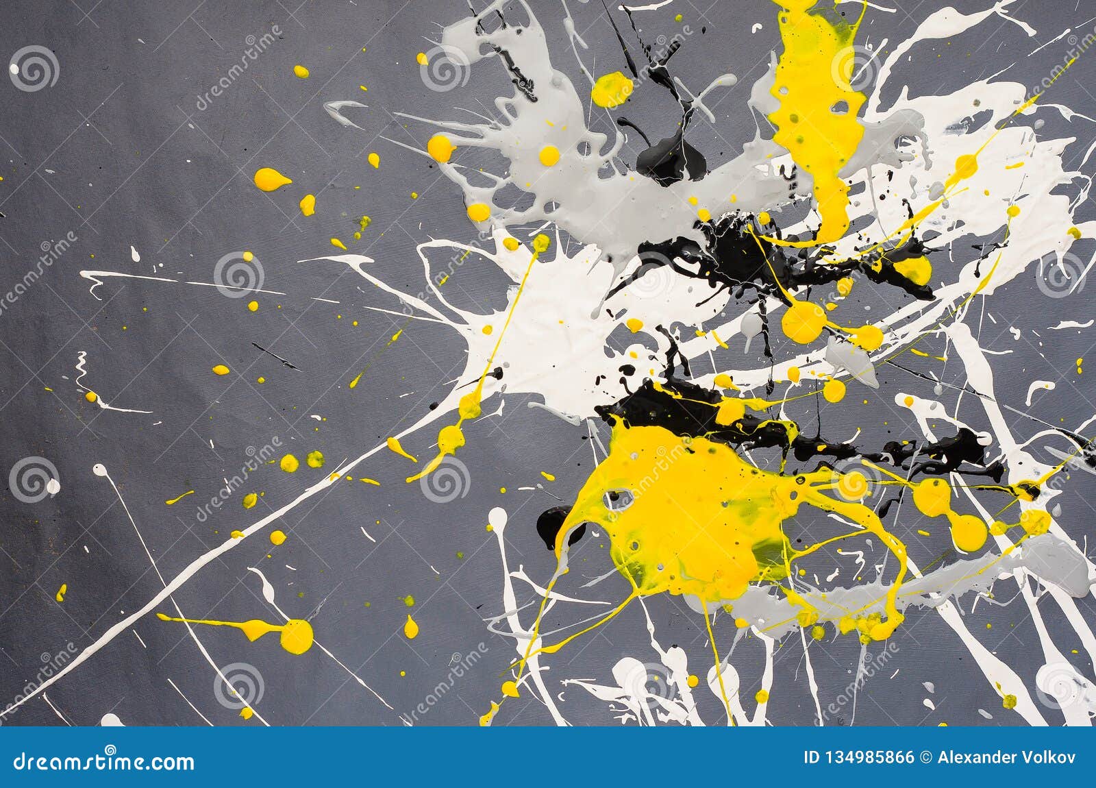 Color Spill Blemish on the Gray Background Stock Photo - Image of flow ...