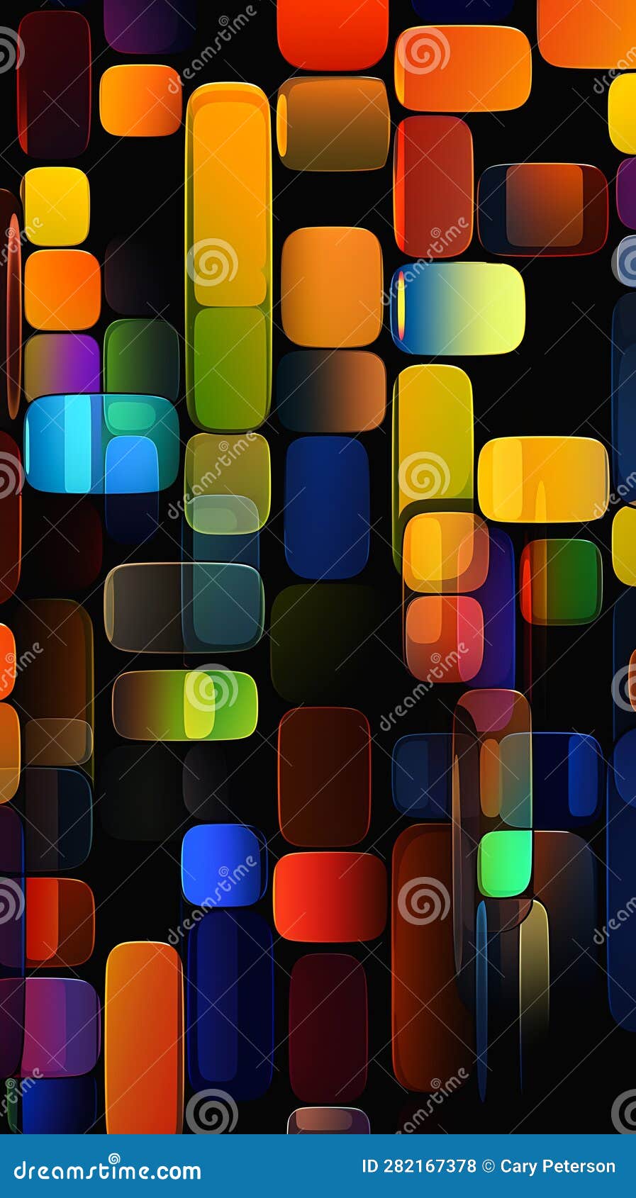 Color Splash: an Abstract Background with Multicolored Squares a Stock ...