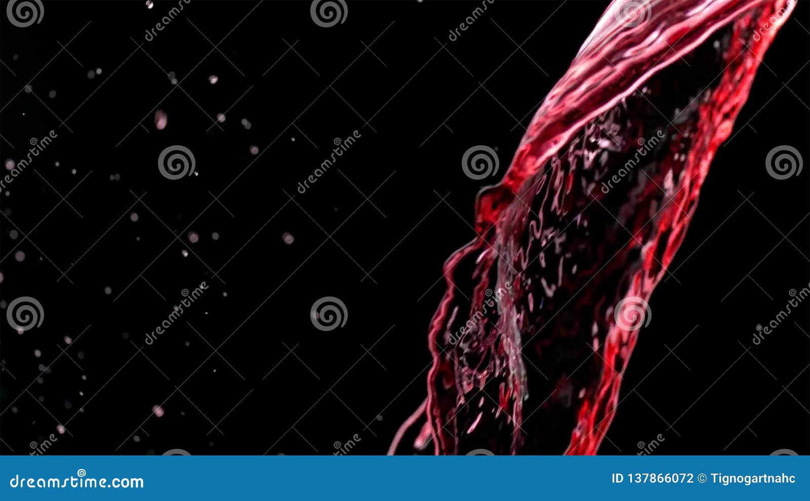 Color Splash Isolated on Dark Background Stock Photo - Image of flowing ...