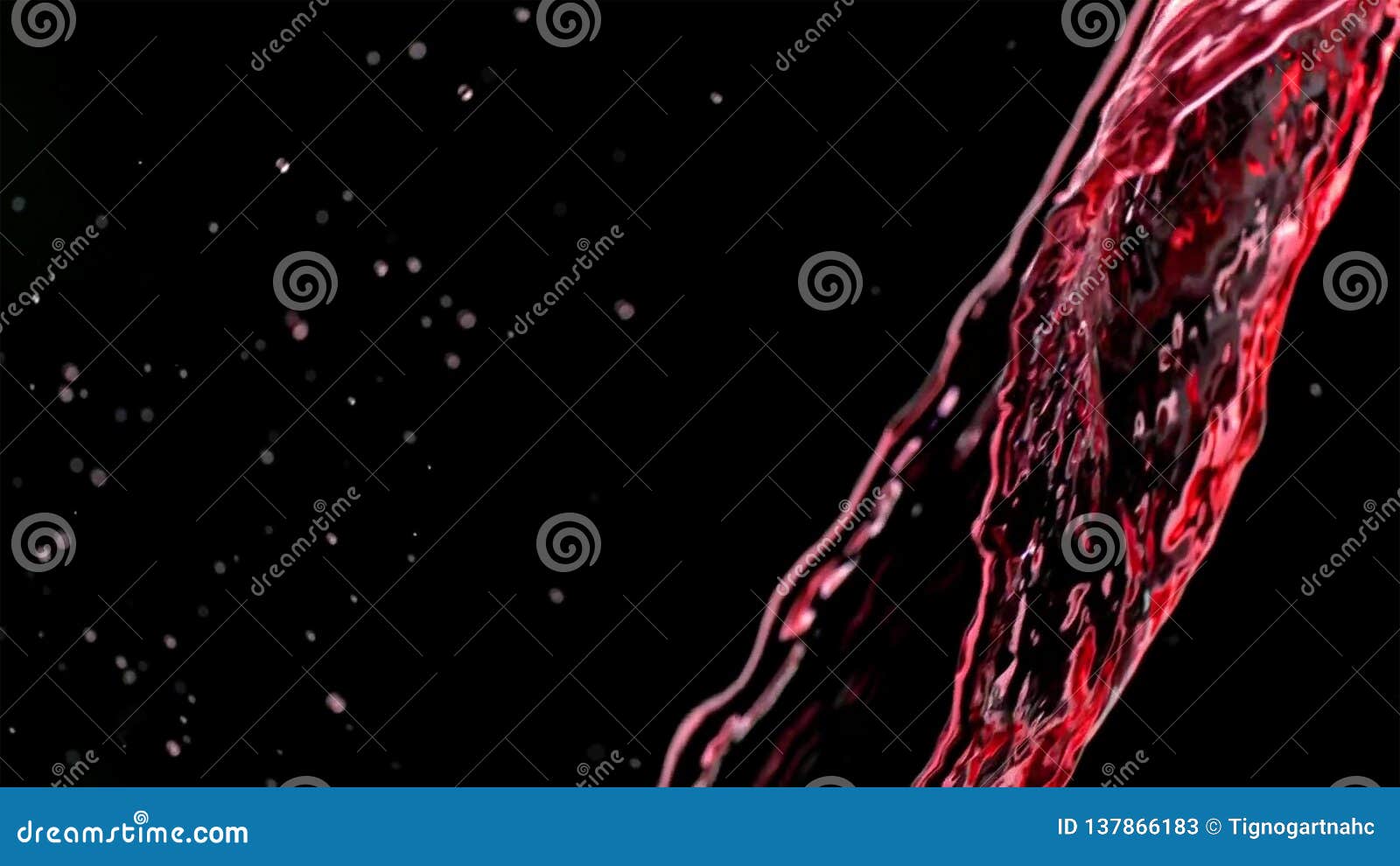 Color Splash Isolated on Dark Background Stock Image - Image of flowing ...