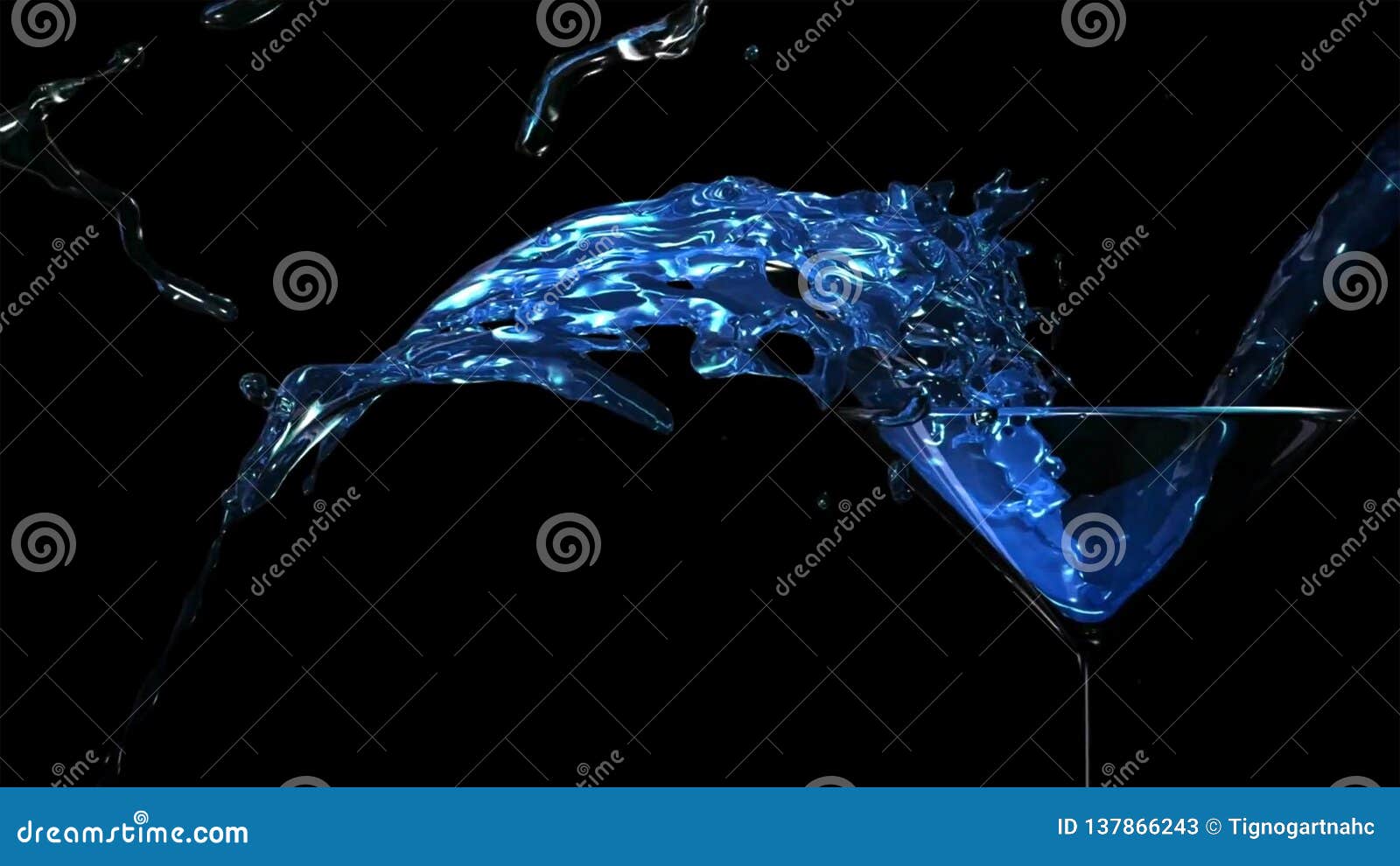 Color Splash Isolated on Dark Background Stock Image - Image of collage ...