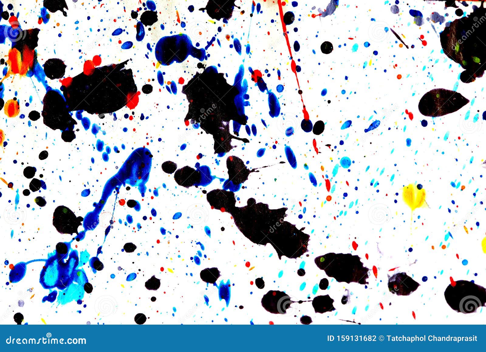 Color Splash on Paper Scene. Stock Illustration - Illustration of ...