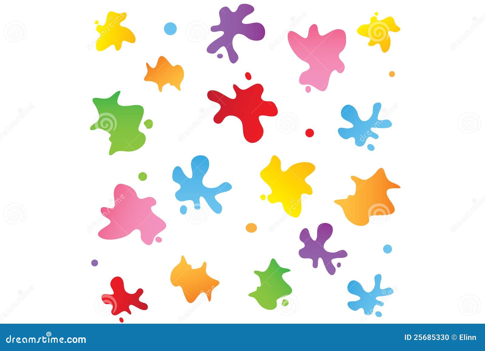 Color splash pattern stock vector. Illustration of template - 25685330