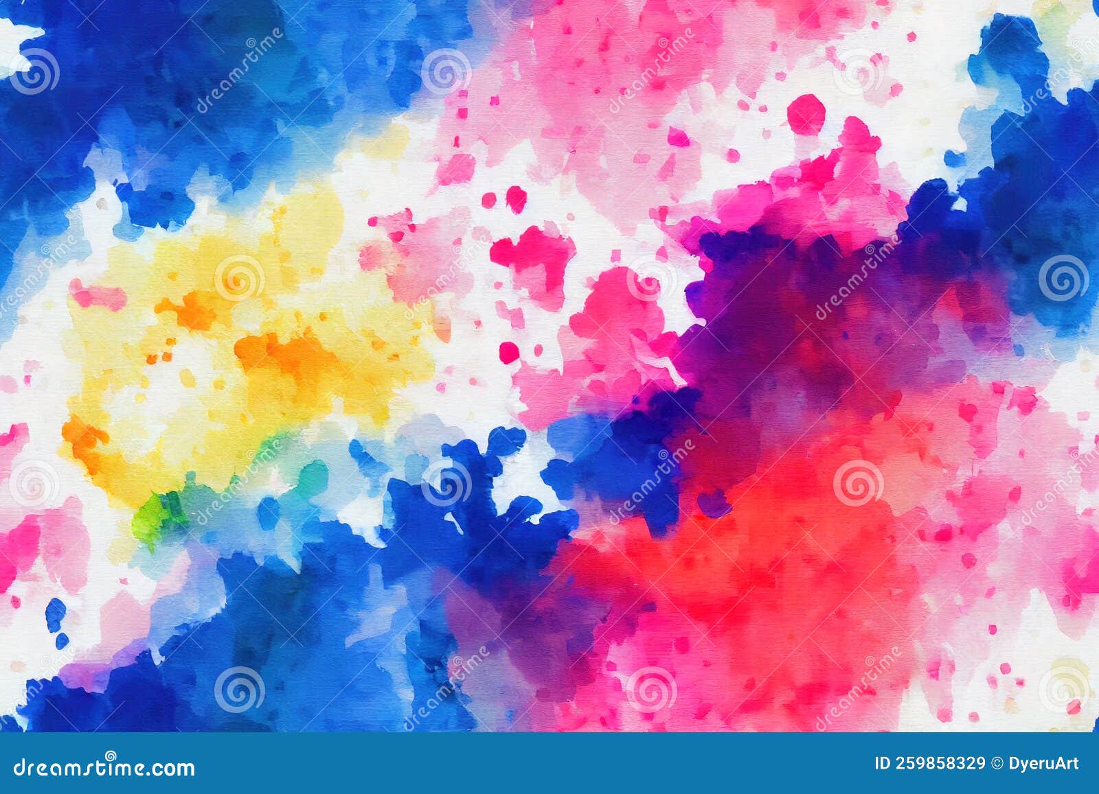 Color Splash Seamless Textile Pattern Stock Illustration - Illustration ...
