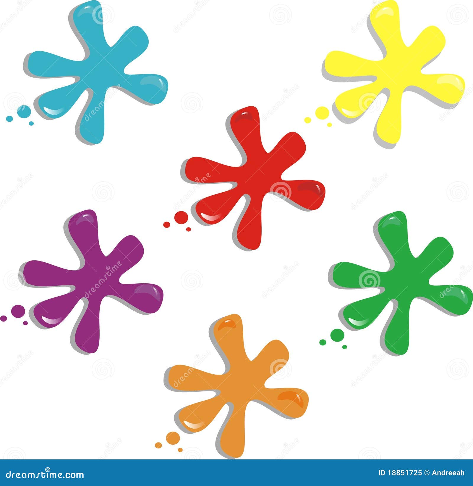Color splash spots stock vector. Illustration of paint - 18851725