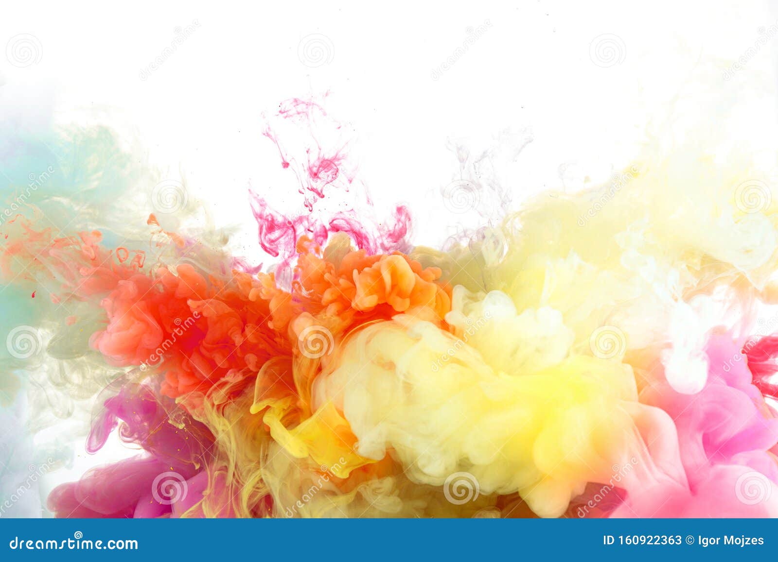 Color Splash from Water Paint Background Stock Image - Image of element ...