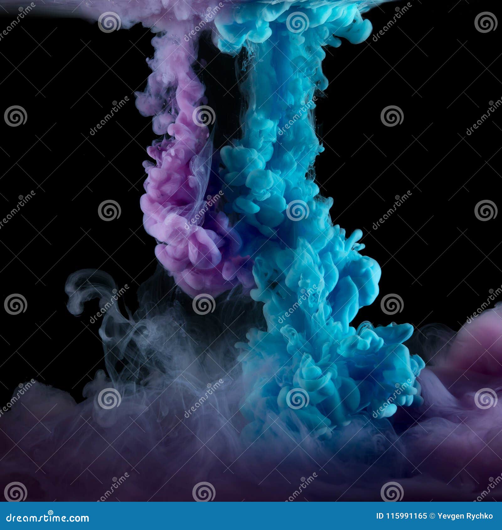 Color splashes of ink stock image. Image of chemistry - 115991165