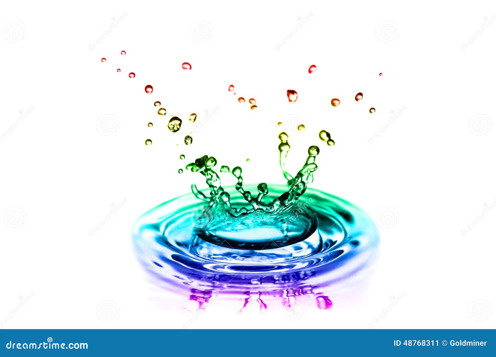 Color splashes of water stock image. Image of clean, energy - 48768311