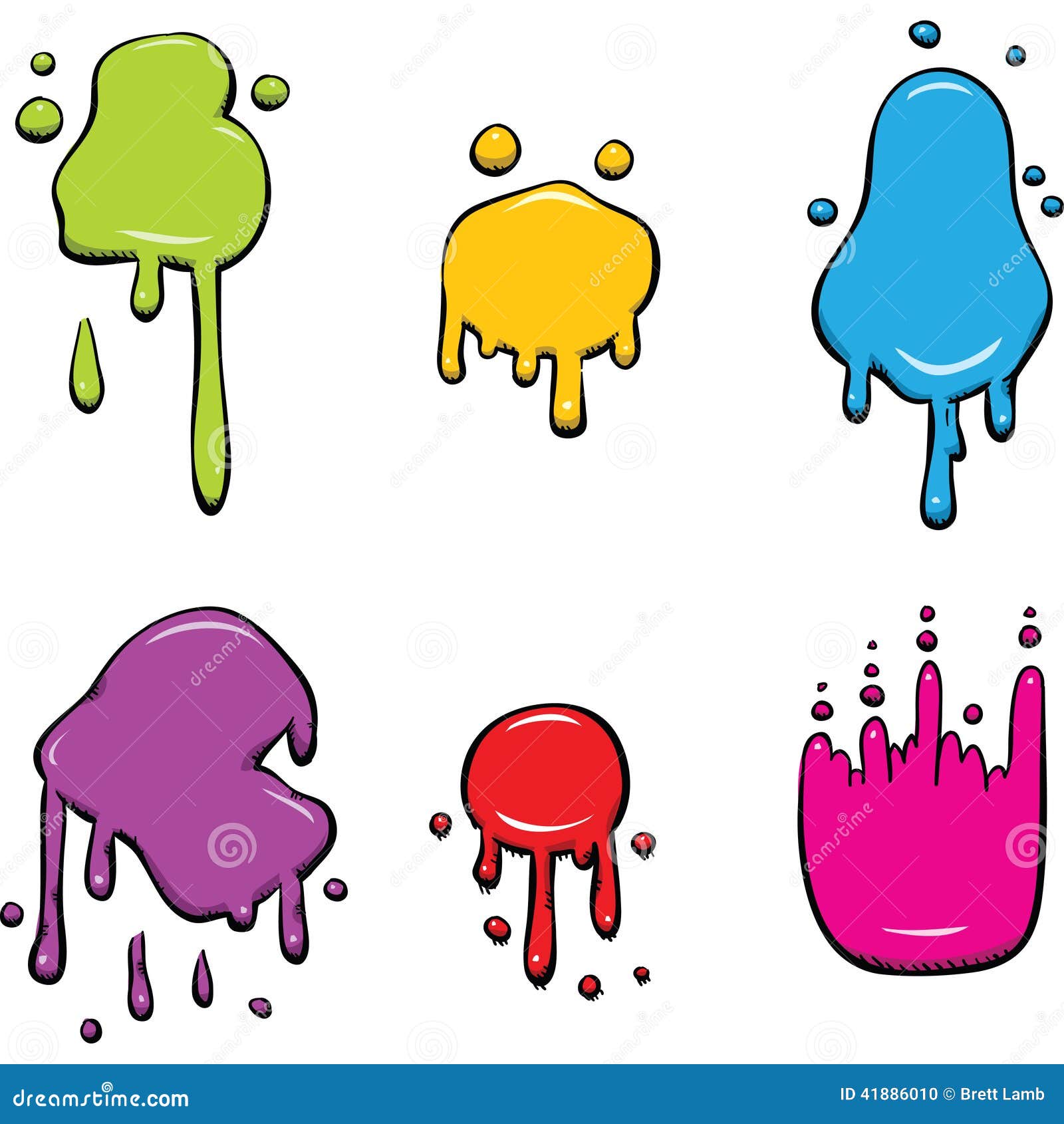 Color Splotches stock illustration. Illustration of craft - 41886010