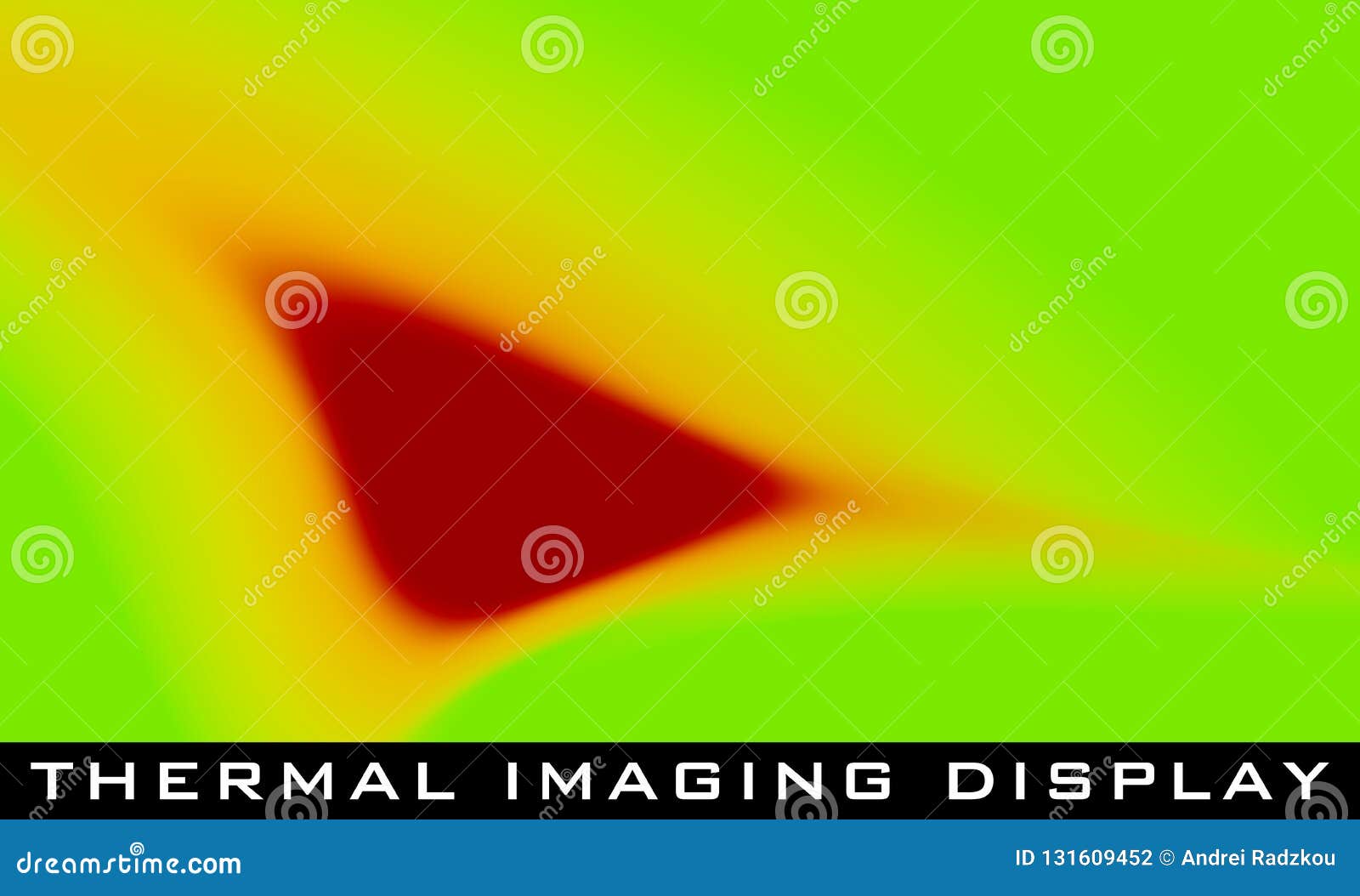 Thermal Imager Human Hand. The Image Of A Silhouette Arm Using Infrared ...