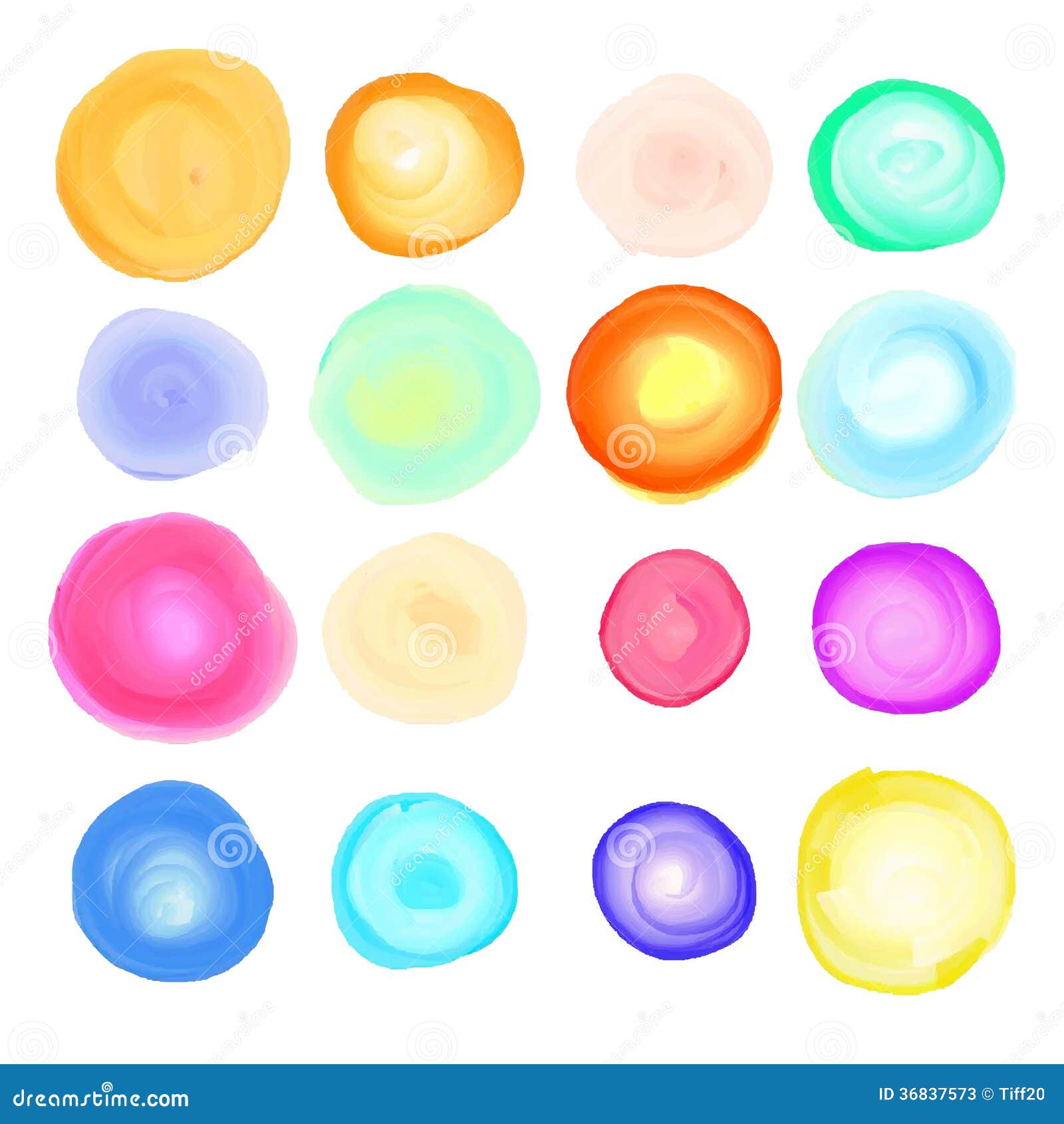 Color spots stock vector. Illustration of painting, collection - 36837573