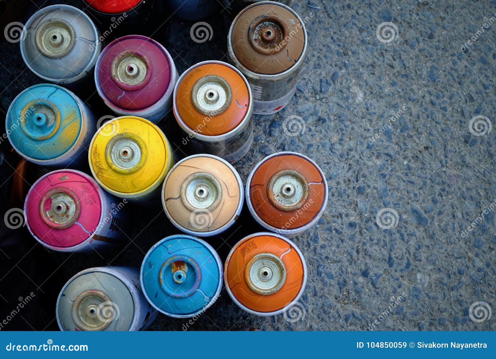 Color spray paint can. editorial stock image. Image of color - 104850059