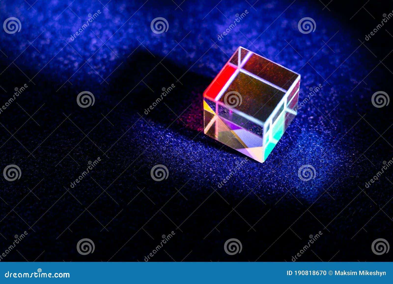 Color Square Crystal with Rainbow Stock Photo - Image of fashion, gift ...