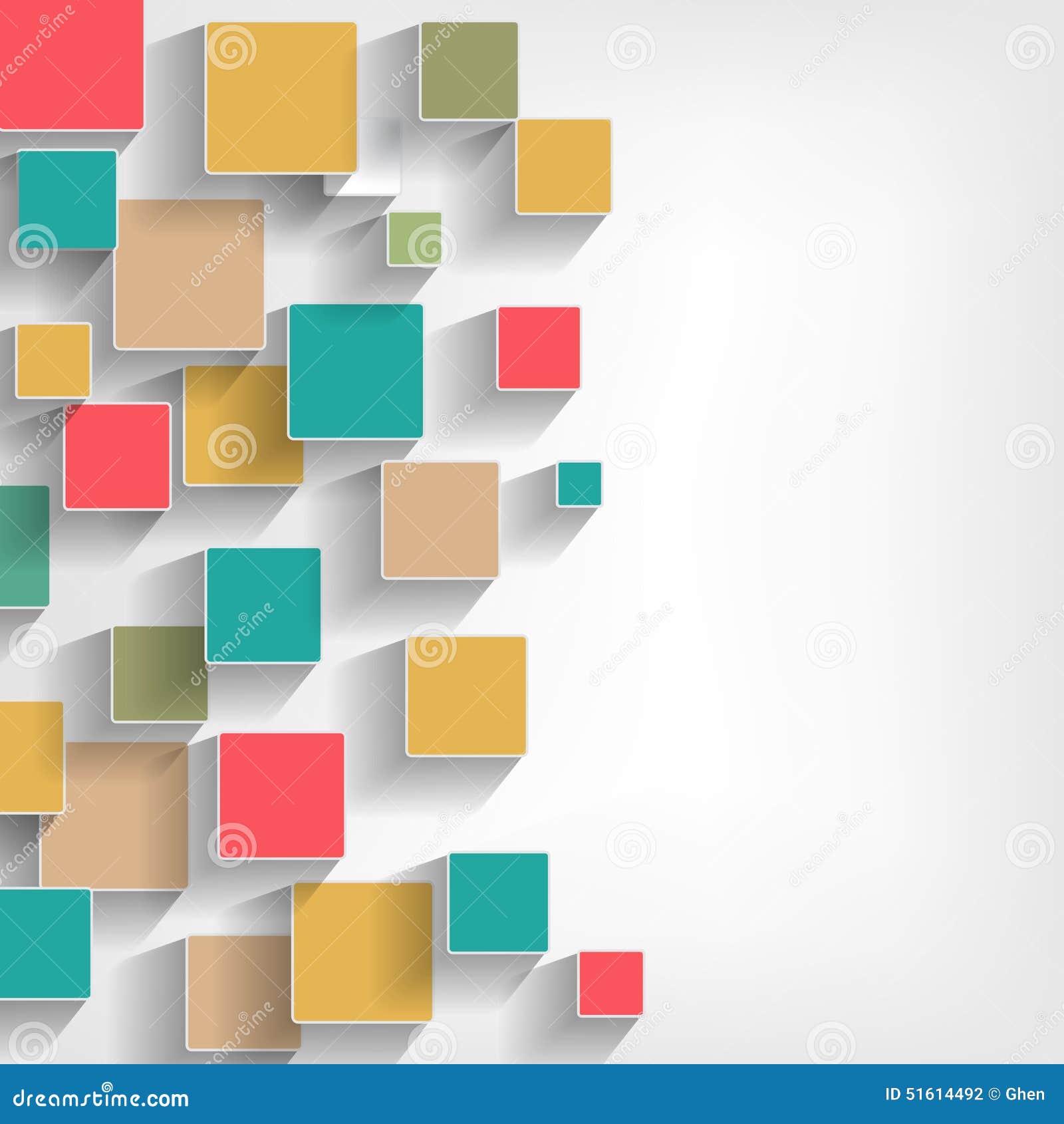 Color squares stock vector. Illustration of creative - 51614492