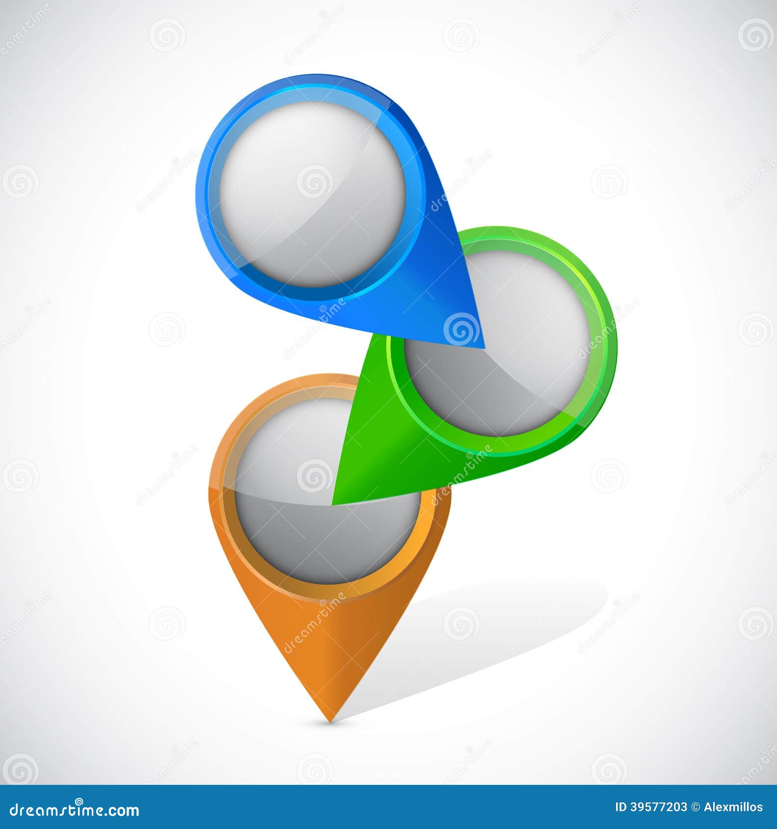 Color Stack Pointers Illustration Design Stock Illustration ...