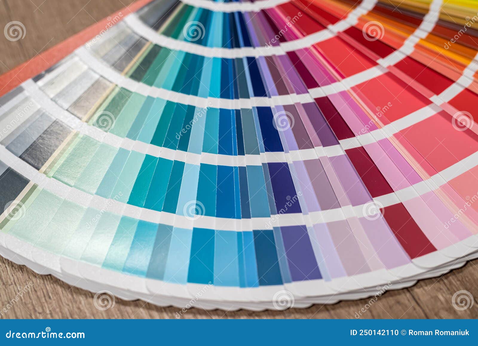 Color Stack of Test Samples for Paint or Fabric in Rainbow Spectrum ...