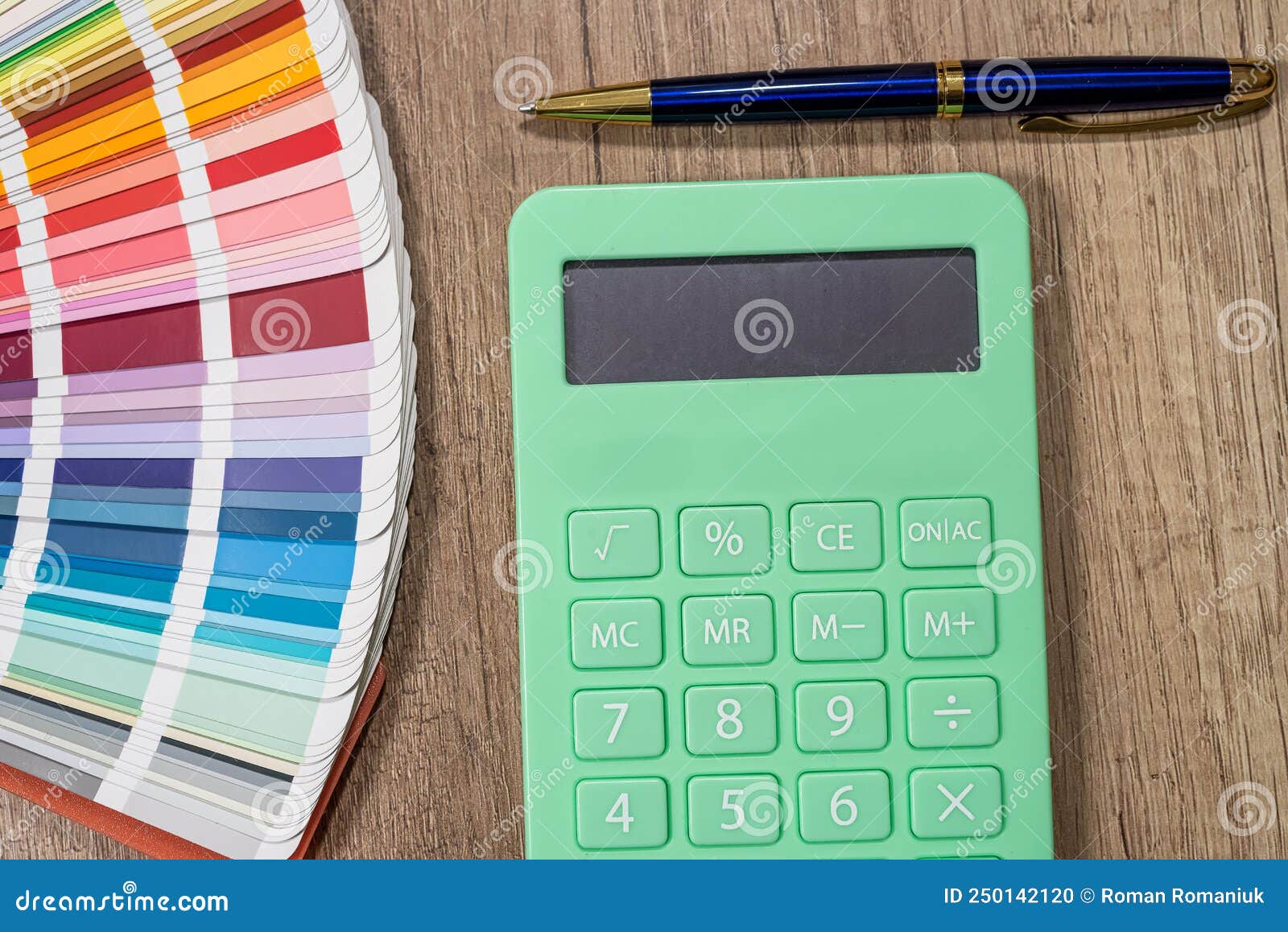 Color Stack of Test Samples for Paint or Fabric in Rainbow Spectrum ...