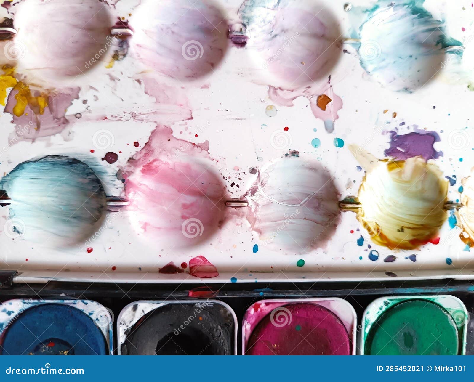 Stained Old Watercolor Paper Texture Royalty-Free Stock Photography ...