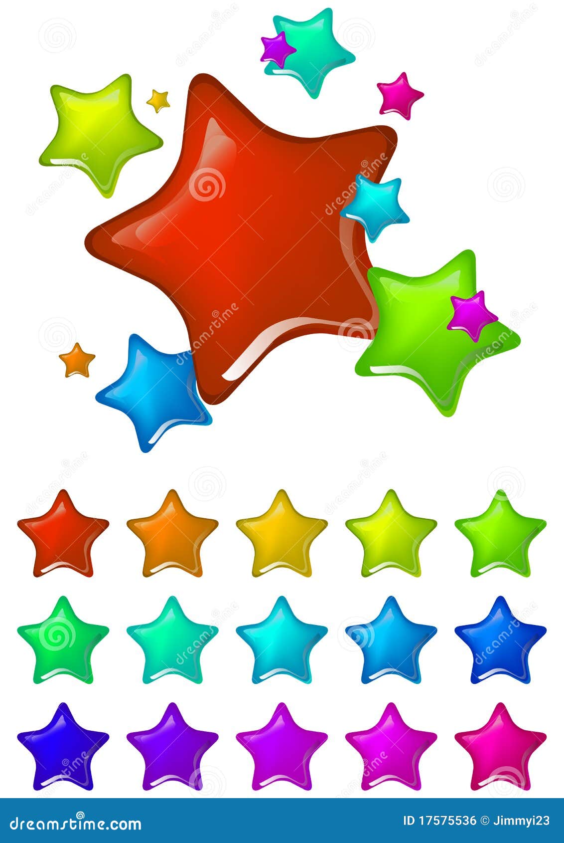 Color star stock vector. Illustration of celebration - 17575536