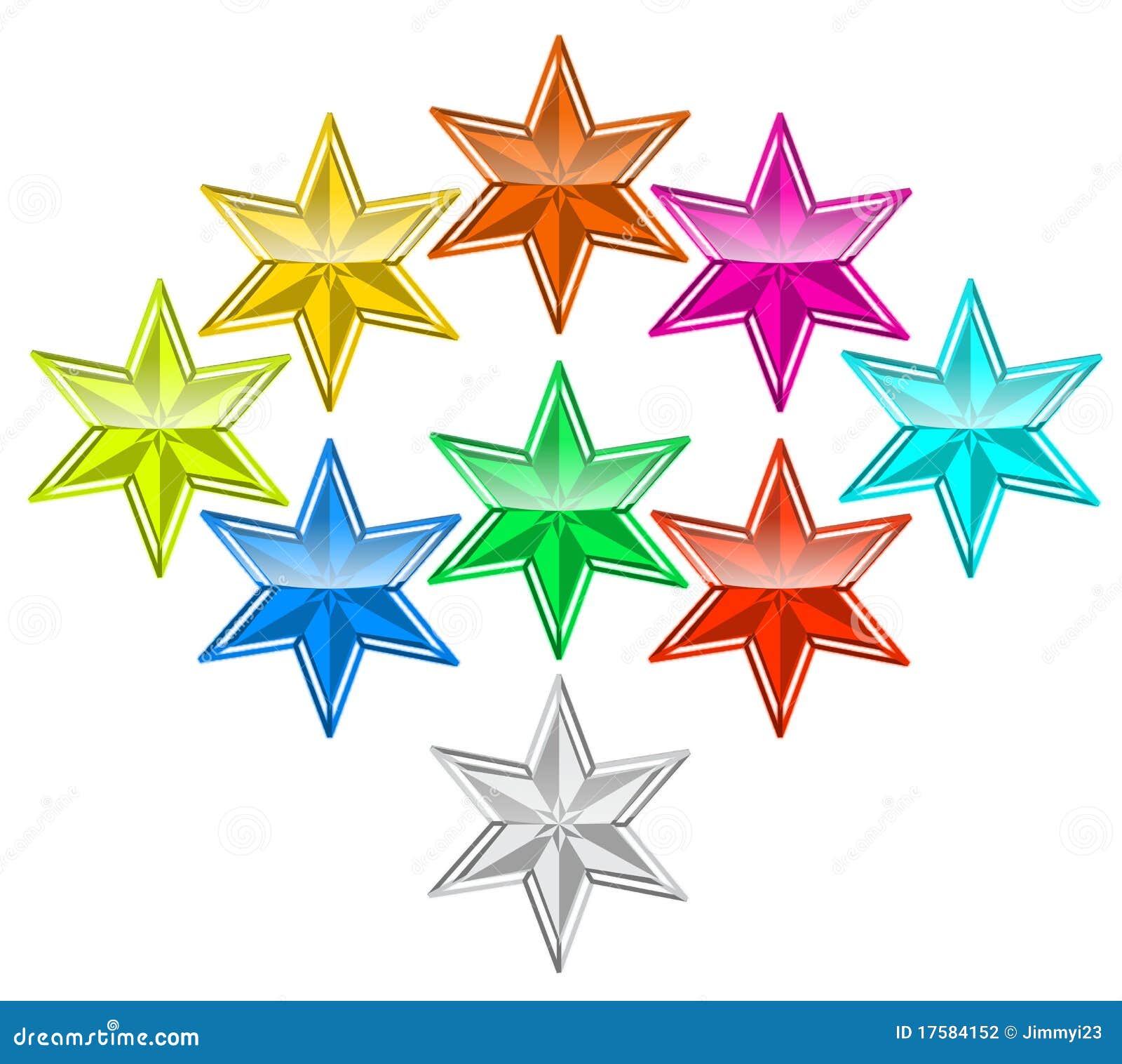 Color star stock vector. Illustration of bright, design - 17584152