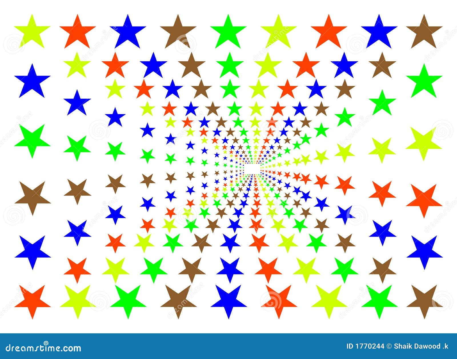 Color stars illustration stock vector. Illustration of decorative - 1770244