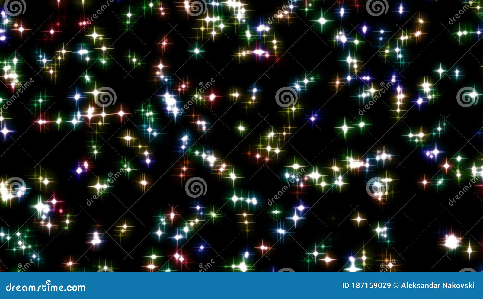 Color Stars in Sky Background Stock Illustration - Illustration of ...