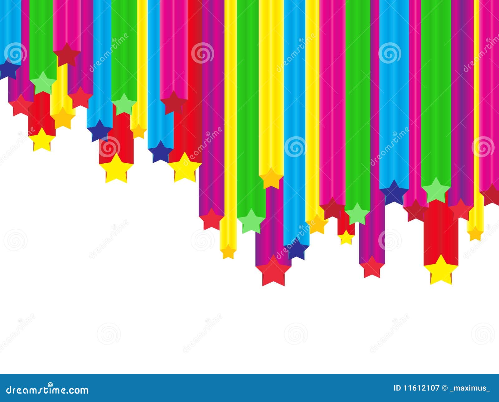Color stars vector stock vector. Illustration of star - 11612107