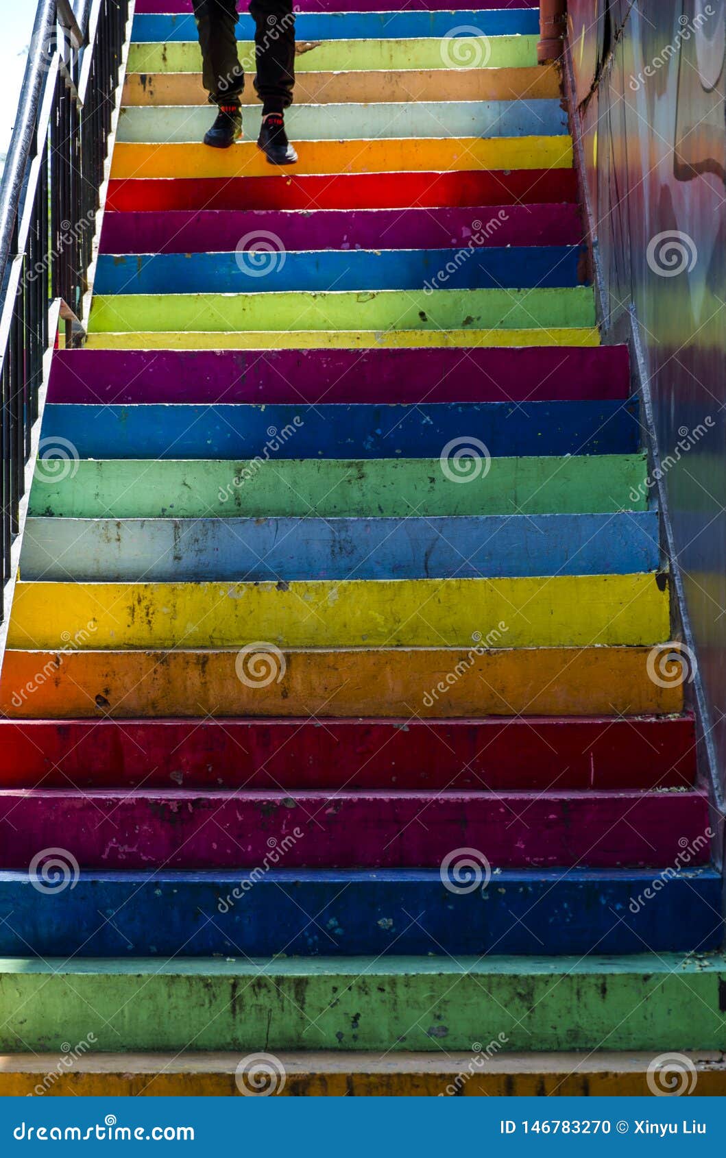 Color steps stock photo. Image of railings, handrails - 146783270