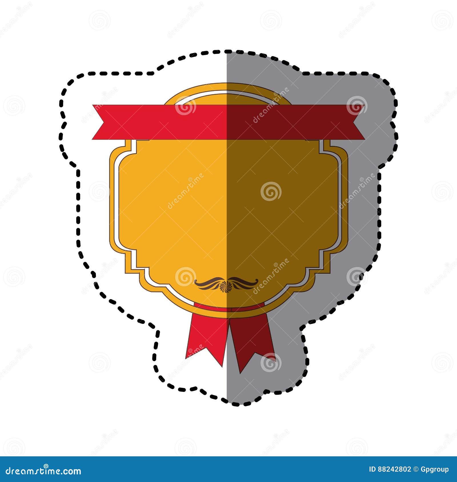Square Ribbon Tornado Concept Design. Symbol Graphic Template Element ...