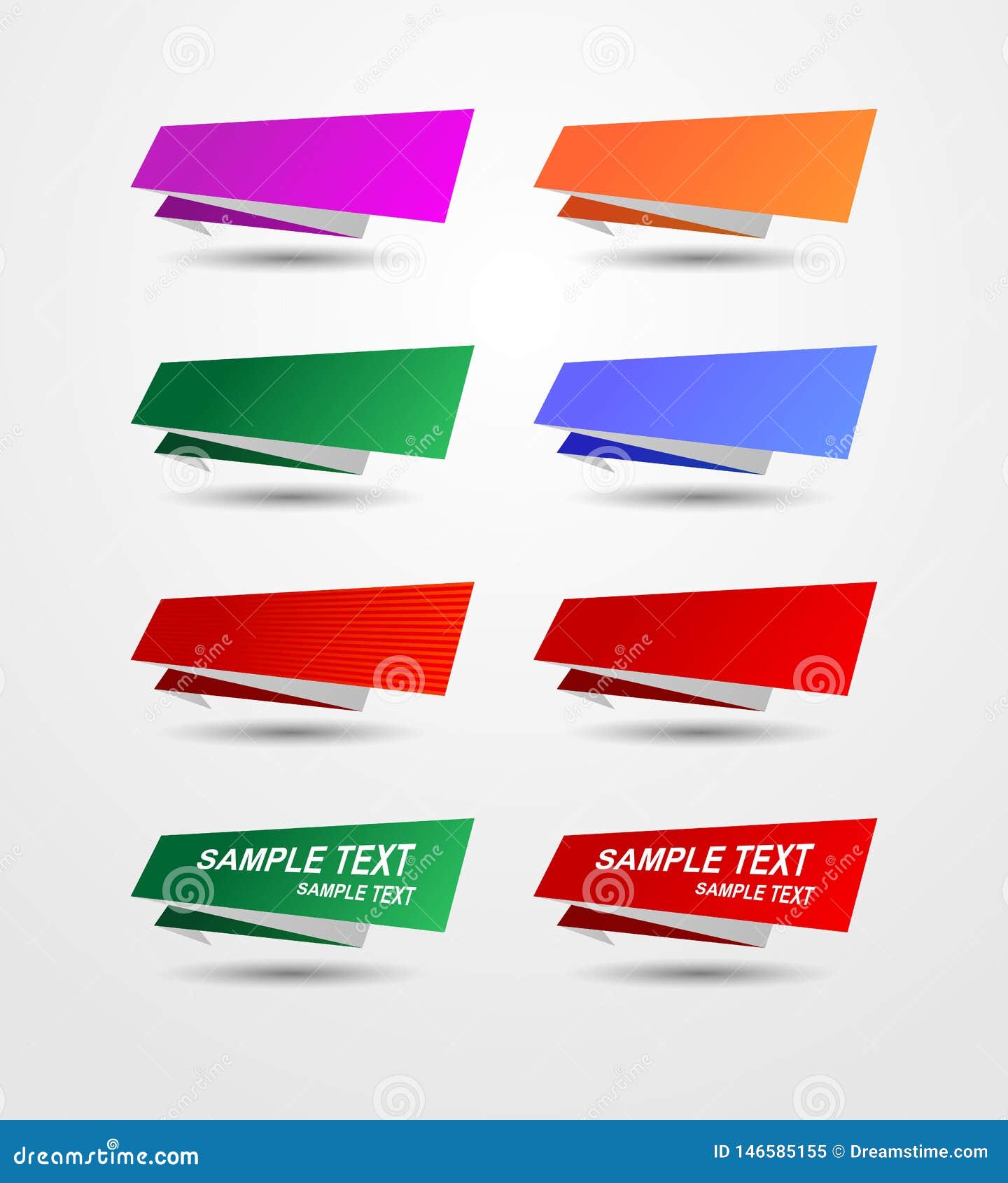 Color Sticker Label Banner Background Stock Illustration - Illustration ...