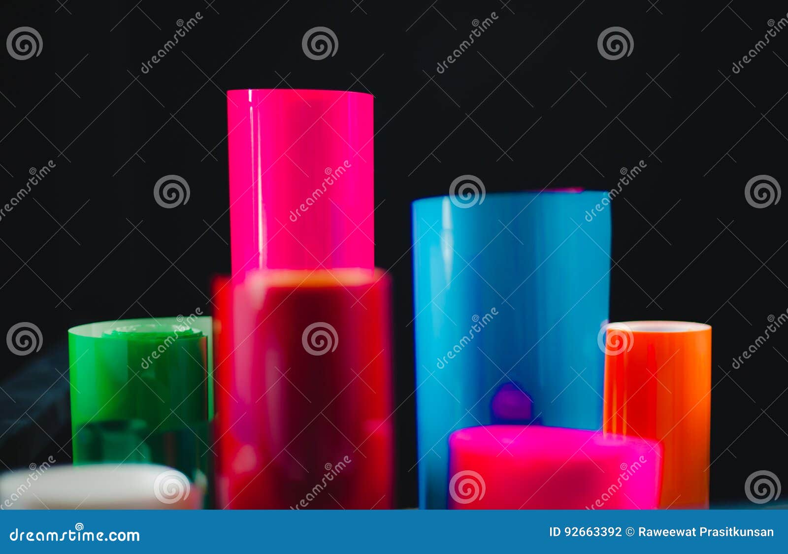 Color sticker roll stock photo. Image of closeup, business - 92663392