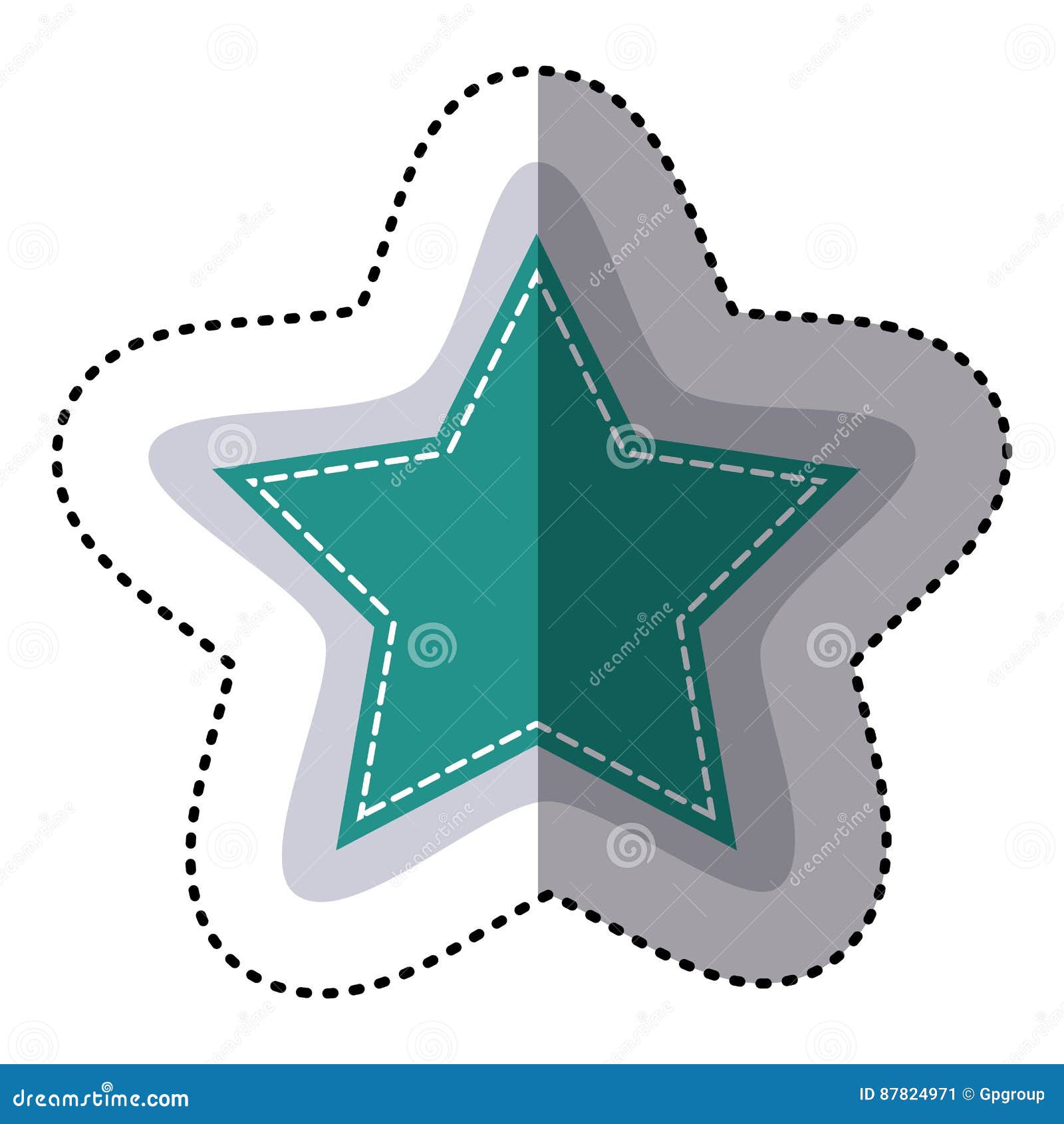 Color Sticker Star Shape Frame Callout Dialogue Stock Illustration ...