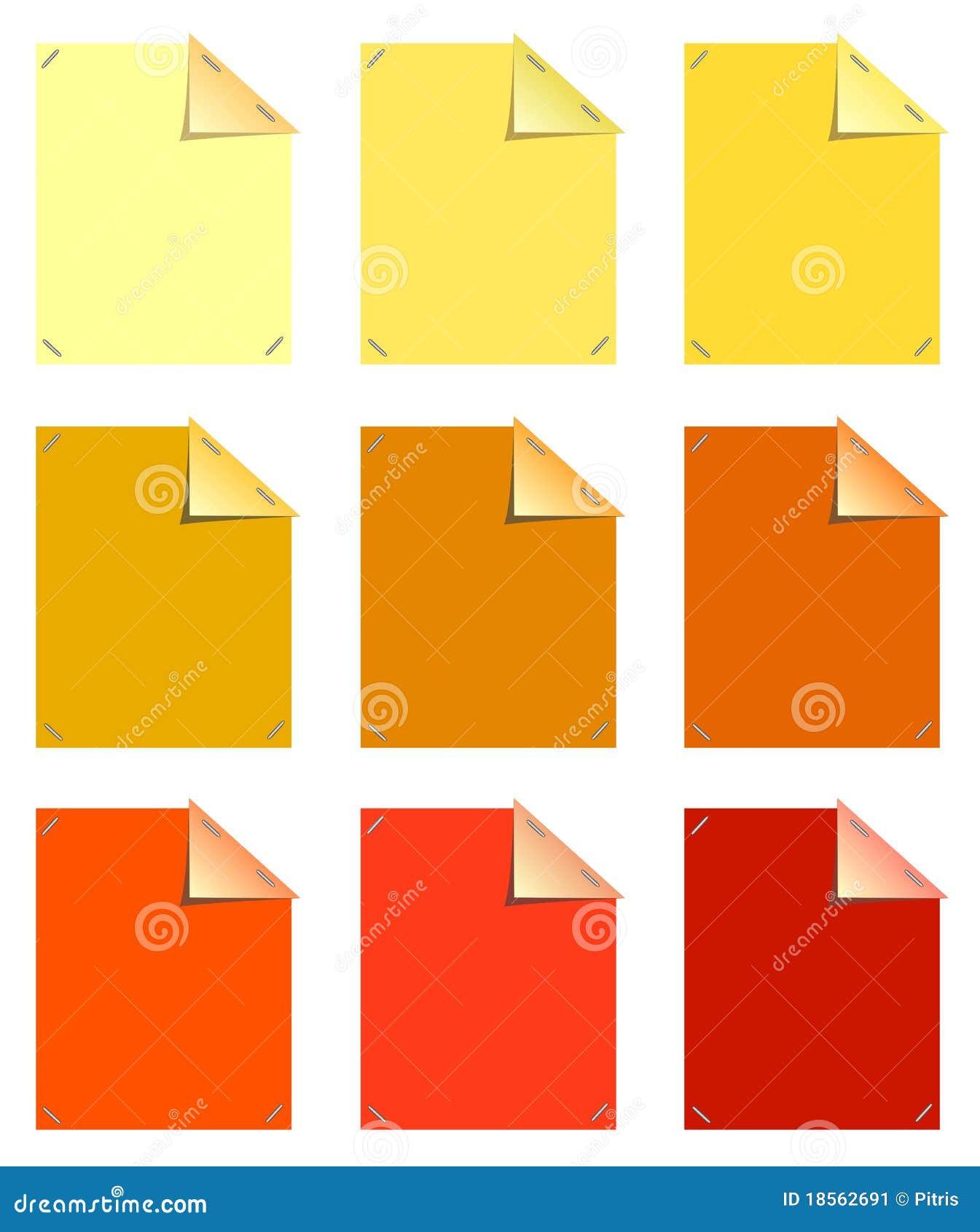 Color sticky notes stock vector. Illustration of message - 18562691