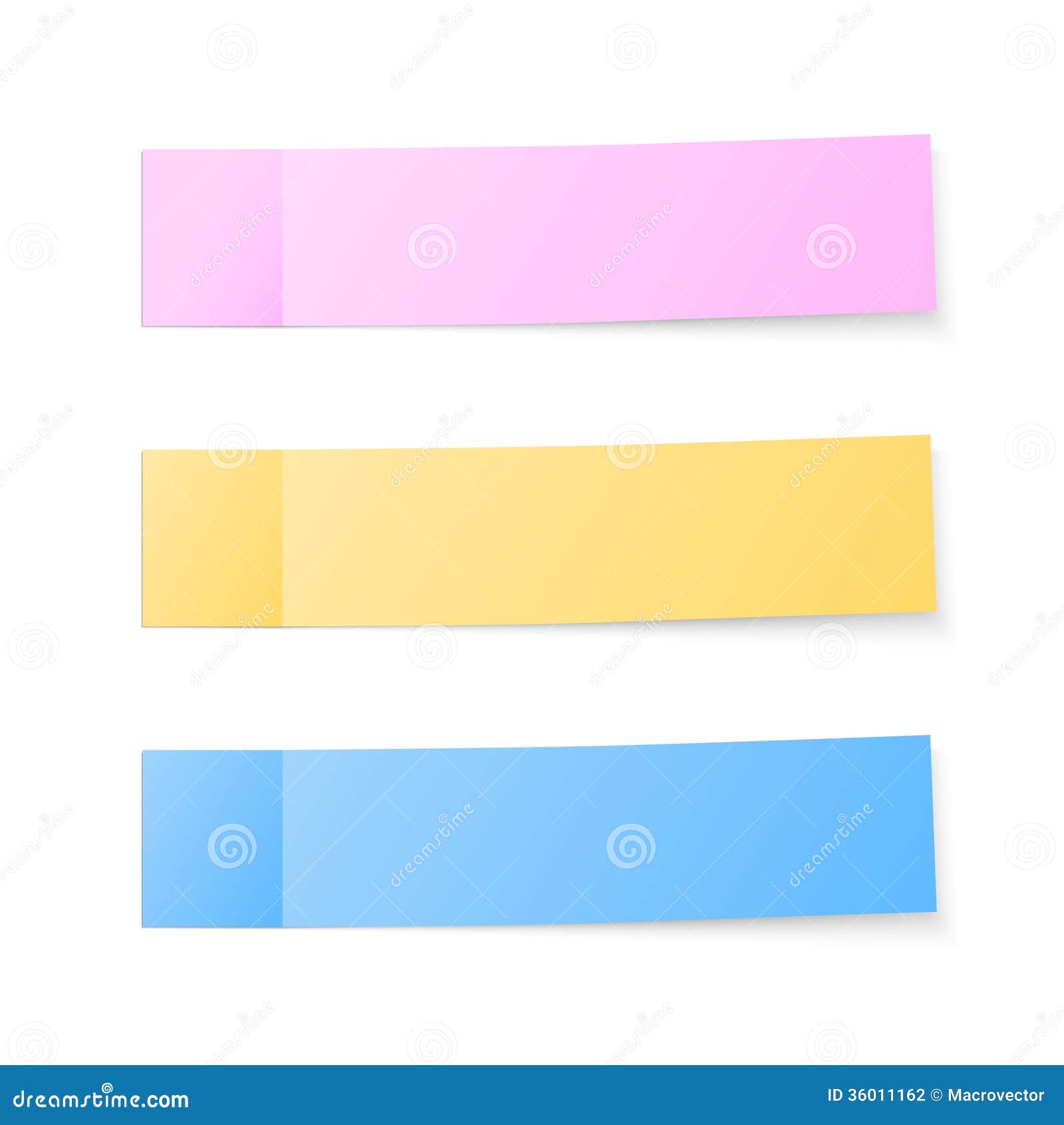 Color Sticky Notes Vector Illustration | CartoonDealer.com #50456582
