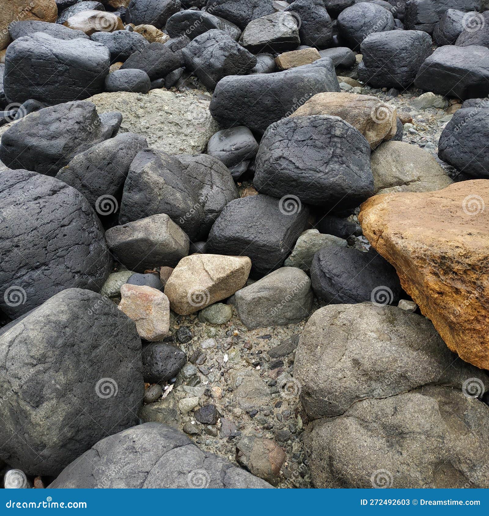 Color Stone in Beach Java Kebumen Indonesian Stock Image - Image of ...