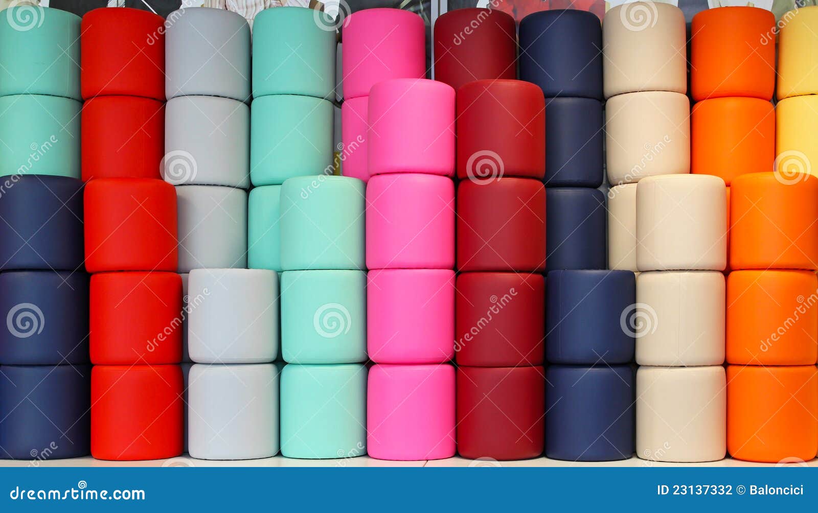 Color stools stock photo. Image of colorful, stacck, bunch - 23137332