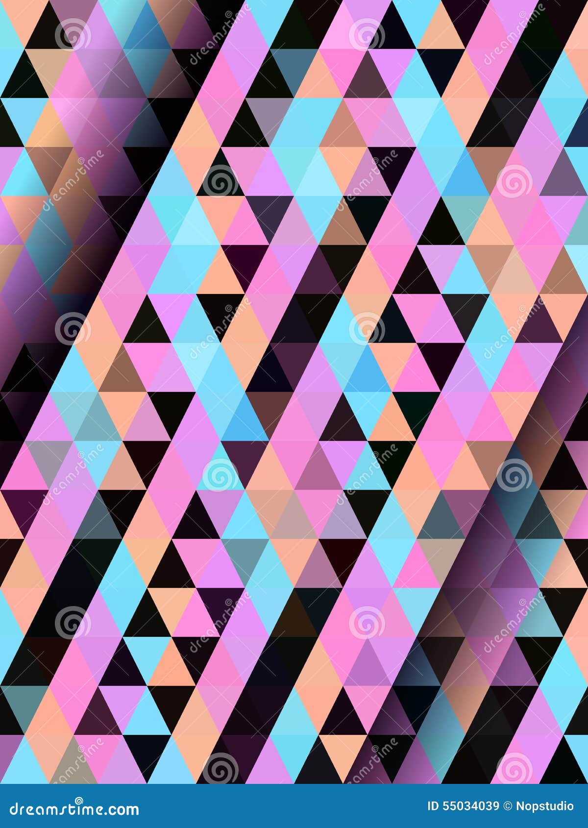 Color Straight Triangle Pattern Stock Vector - Illustration of design ...