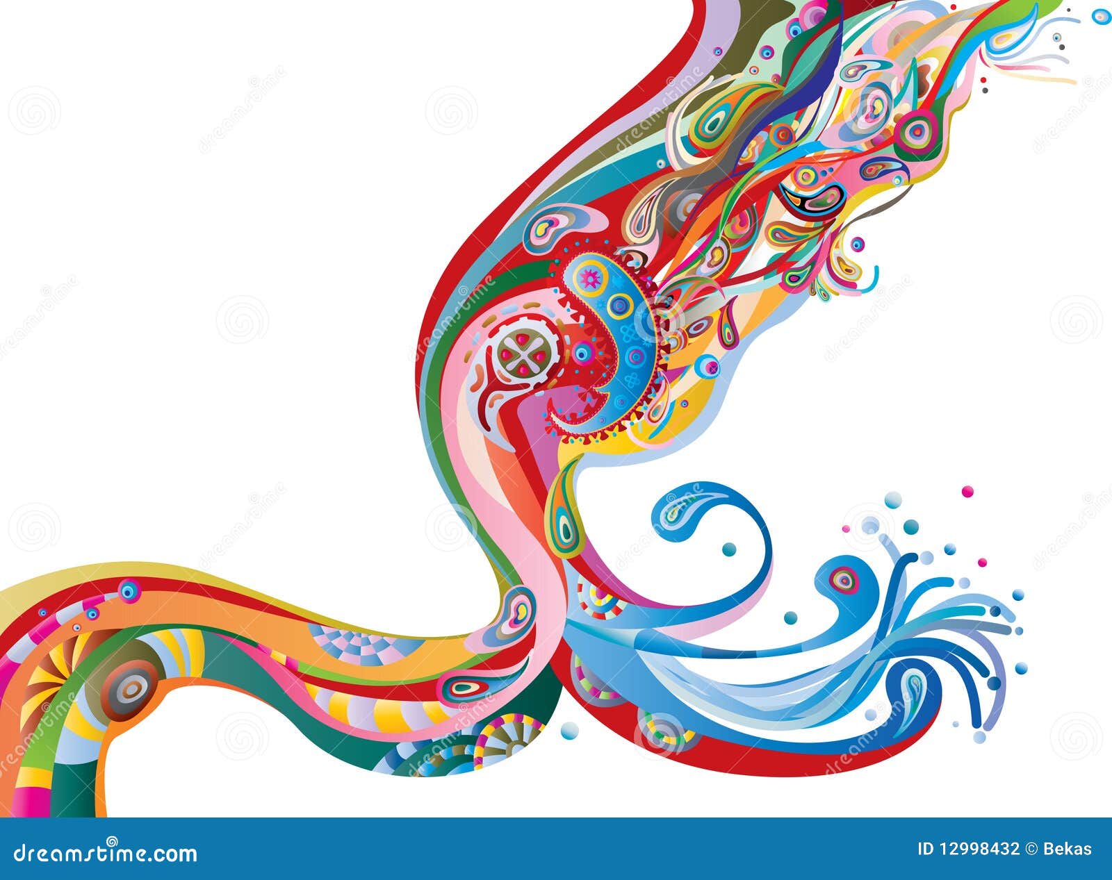 Color stream stock vector. Illustration of brown, rich - 12998432