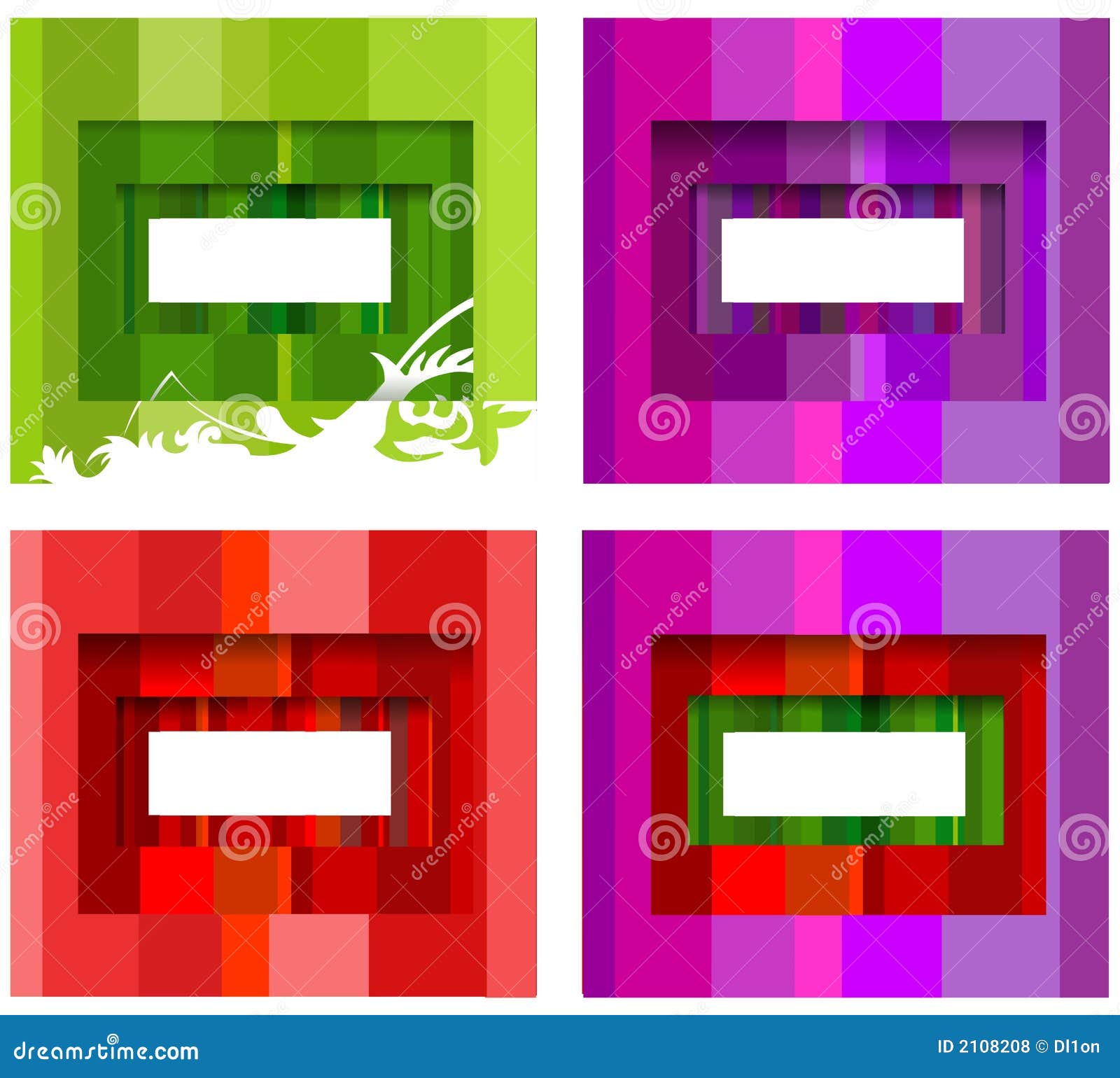 Color Stripe Frames. stock vector. Illustration of multi - 2108208