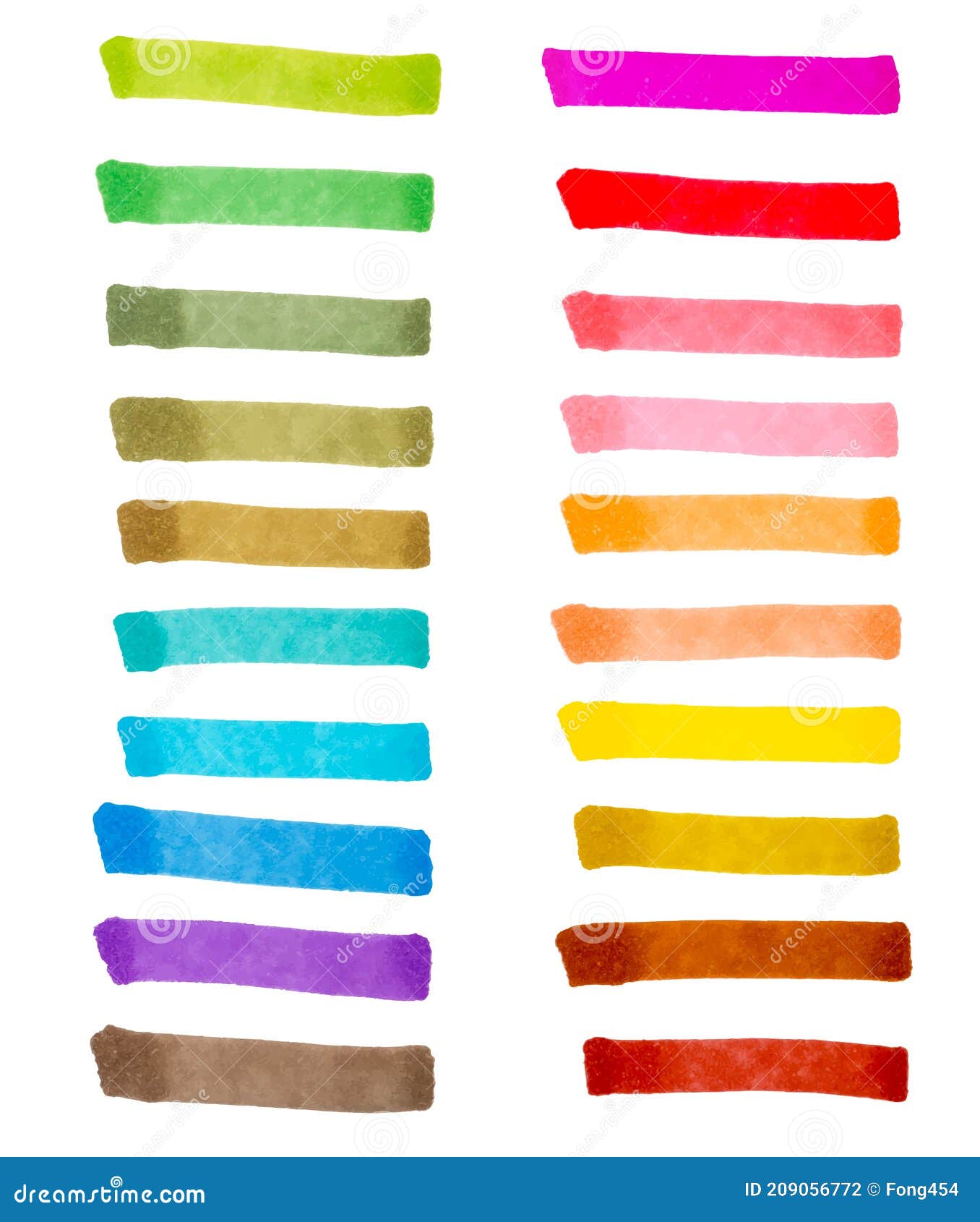 Color Stripes Drawn with Markers. Stylish Elements for Design Stock ...