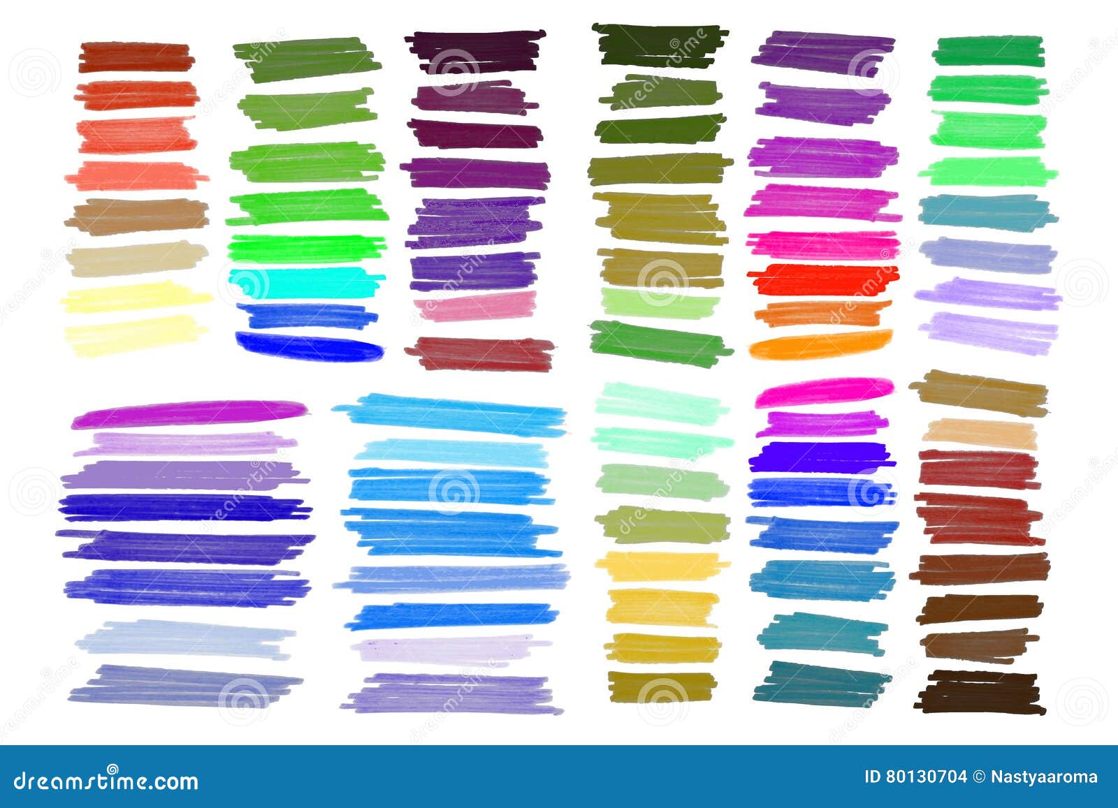 Color Stripes Drawn with Markers. Stock Illustration - Illustration of ...